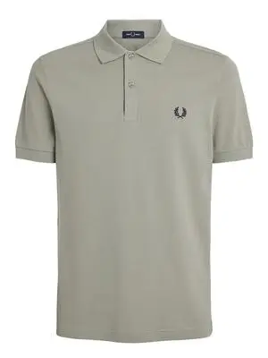 Fred Perry Cotton Twin Tipped Polo Shirt - Green