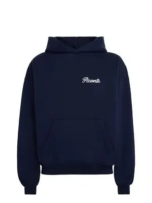 PICANTE Organic Cotton Tailor Logo Hoodie - Navy