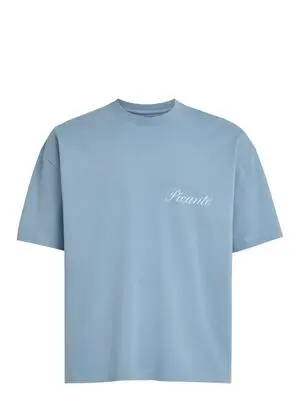 PICANTE Organic Cotton Tailor Logo T-shirt - Blue