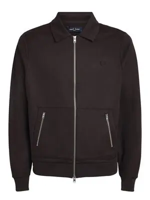 Fred Perry Tennis Tape Track Jacket - Brown