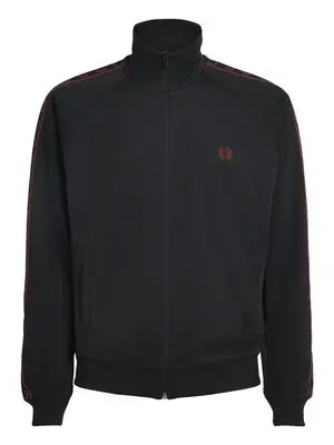 Fred Perry Contrast Tape Track Jacket - Black