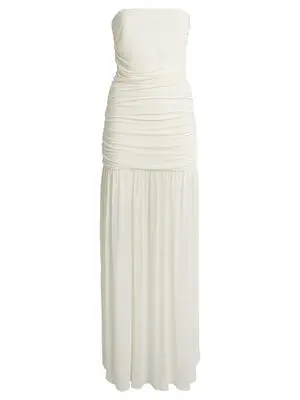 MORE NOIR Crepe Astra Maxi Dress - Ivory