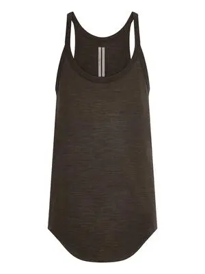Rick Owens Wool-silk Pony Tank Top - Brown