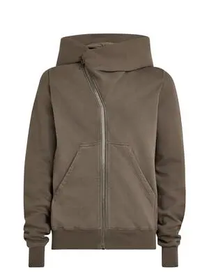 Rick Owens Asymmetric Mountain Hoodie - Black