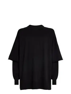 Rick Owens Oversized Tommy Hustler Hoodie - Black