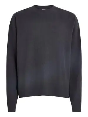 WON HUNDRED Cotton Steven Long-sleeve T-shirt - Grey