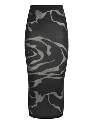 Wolford Rose Shadow Skirt - Black