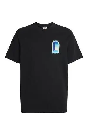 Casablanca Organic Cotton L'arche T-shirt - Black