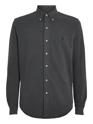 Polo Ralph Lauren Cotton Mesh Shirt - Grey