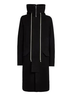 Rick Owens Longline Padded Megaparka Coat - Black