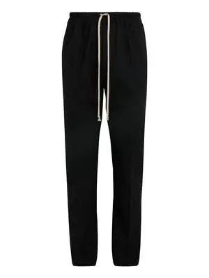 Rick Owens Slim Drawstring Trousers - Black