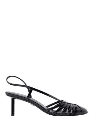 FERRAGAMO 65mm Strappy Pointed Toe Pumps - Greenolive