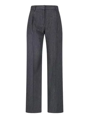 LARDINI Wool Trousers For - Grey