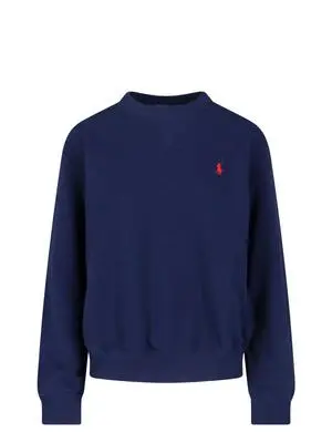 Polo Ralph Lauren POLO RALPH LAUREN Crewneck Sweatshirt With Embroidered Logo Blue