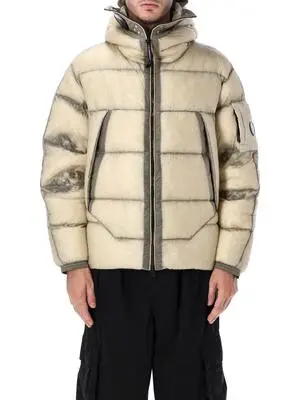 C.P. COMPANY C.P. COMPANY Quilted Hooded Puffer Jacket Silver Birch