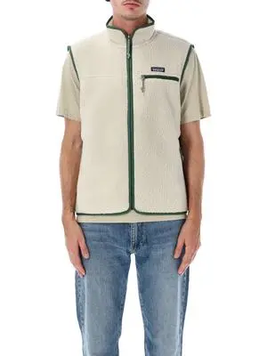 Patagonia Fleece Vest With Stand Collar - Pelican