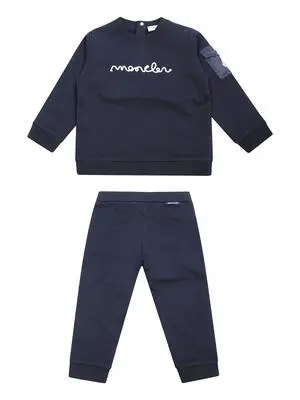 Moncler Baby Knitwear Ensemble Set - Blu