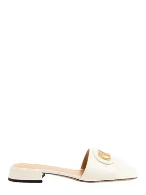 Valentino Garavani Vlogo Signature Calfskin Slide Sandal 20mm - Rosecannel