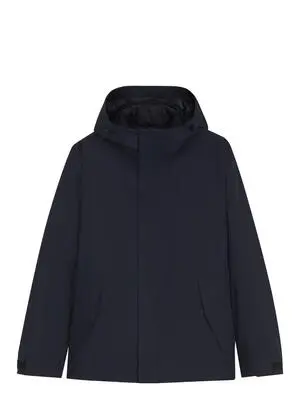 BOSS Hooded Casual Waterproof Jacket - Dark Blue
