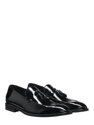BOSS BOSS Patent Faux Leather Tassel Loafers