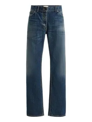 THE ROW Dinni Rigid Mid-rise Straight-leg Jeans - Medium Wash