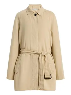 THE ROW The Row Elisa Belted Twill Jacket Neutral
