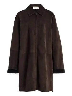 THE ROW Dakara Shearling Coat - Brown