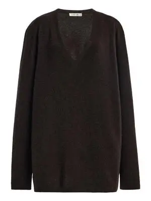 THE ROW Purin Cashmere Top - Brown