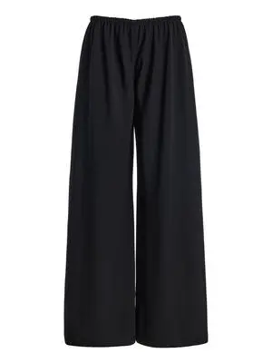 THE ROW Gala Wool Wide-leg Pants - Black