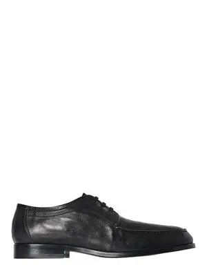 THE ROW Nino Lace-up Derby Shoes - Black
