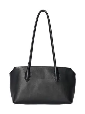 THE ROW Small Terrasse Leather Bag - Black