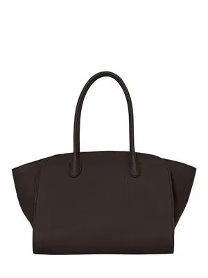THE ROW Marlo 12 Leather Tote Bag - Brown