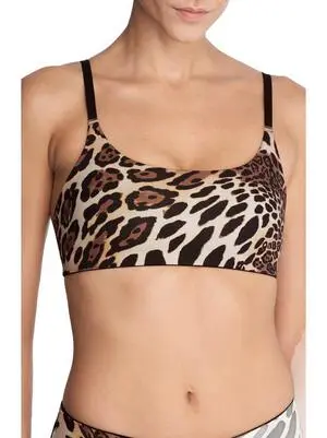 Natori Reversible Bikini Top Luxe Leopard/black