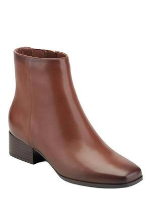 Easy Spirit Sidney Leather Ankle Boot - Brown