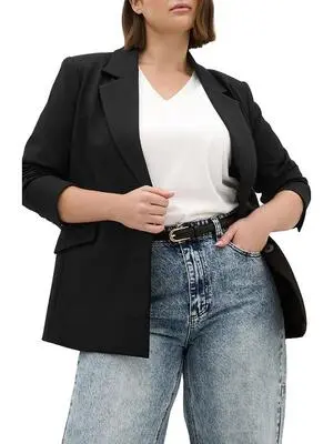 City Chic Galactic Blazer - Black