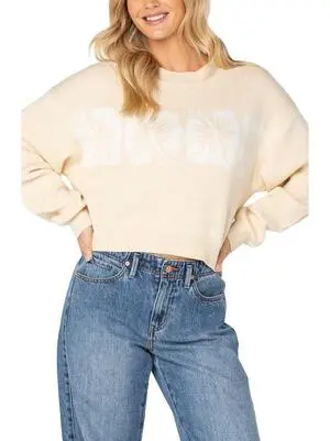 Roxy Hibiscus Harmony Sweater - Parchment