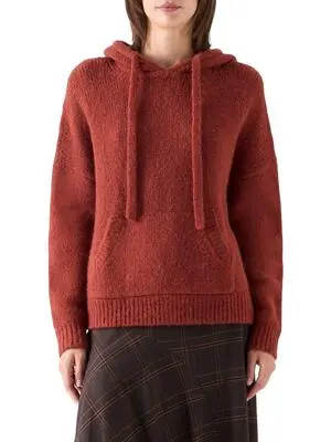 AKRIS Akris Punto Fluffy Alpaca Blend Hoodie