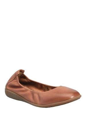 BØRN Felicity Leather Flat - Brown Leather
