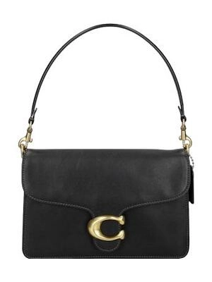 COACH Tabby Chain Leather Shoulder Bag - Black
