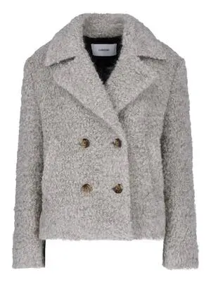LARDINI Jacket In Virgin Wool Blend - Gray
