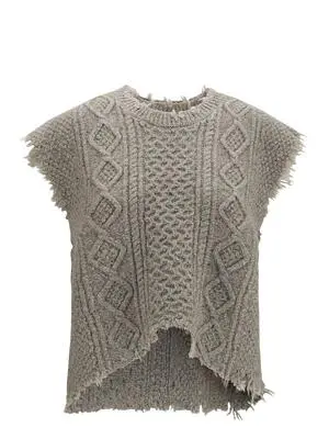 R13 Wool Vest Feale - Beige
