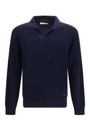 BROOKSFIELD Virgin Wool Shawl Collar Cardigan - Blue