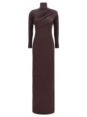 COURREGES Twist High Neck Jersey Dress