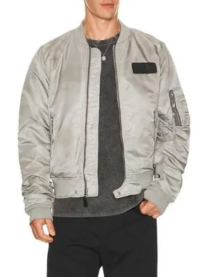 XLIM Ep.9 03 X Alpha Industries Ma-1 Bomber Jacket - Light Gray