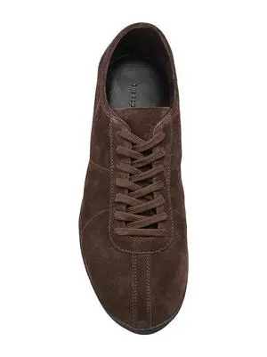 THE ROW Clement Suede Lace-up Sneakers - Medium Brown