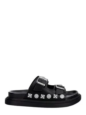 JUST CAVALLI Stud-Embellished Buckle-Fastening Sandals