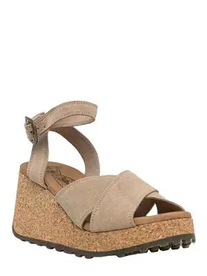 Fly London Buckle-fastening Wedge Sandals - Neutrals