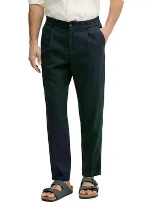 MOS MOSH Mos Mosh Pleated Trousers With Elasticated Waistband