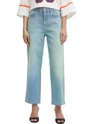 Just Cavalli Faded Effect Straight-leg Jeans - Blue