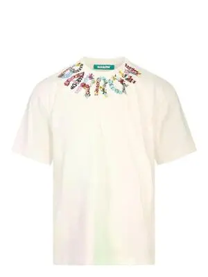 BARROW Graphic-print T-shirt - Neutrals